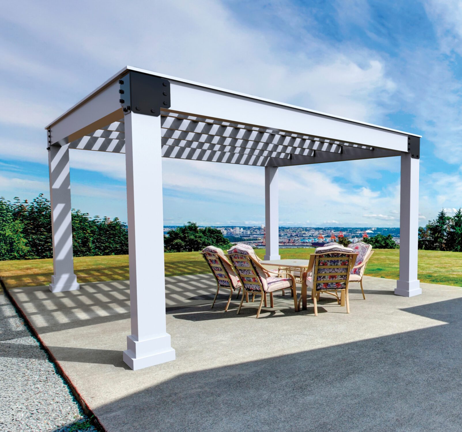 Next-Gen Materials - 14' x 14' Azek Vista Pergola – Built Performance-Tier | Shop Amish Outdoor ...